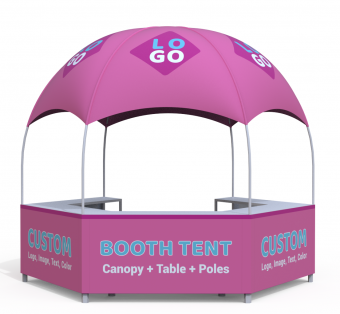 Custom Business Logo Canopy Tent Kit Pop Up Kiosk Booth Canopy Tent for ...